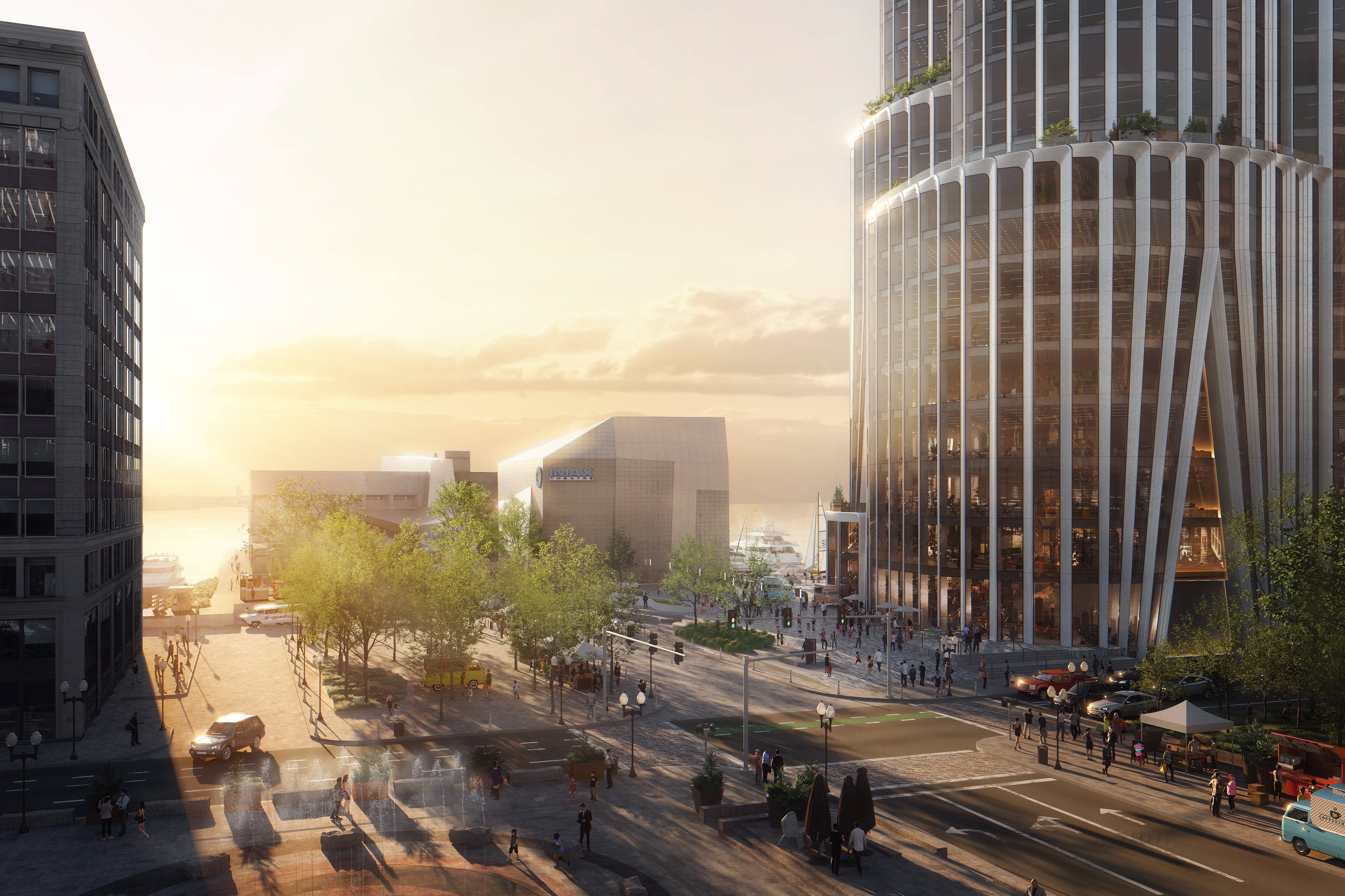 KPF unveils new mixed-use Boston Harbor Tower | News | Archinect