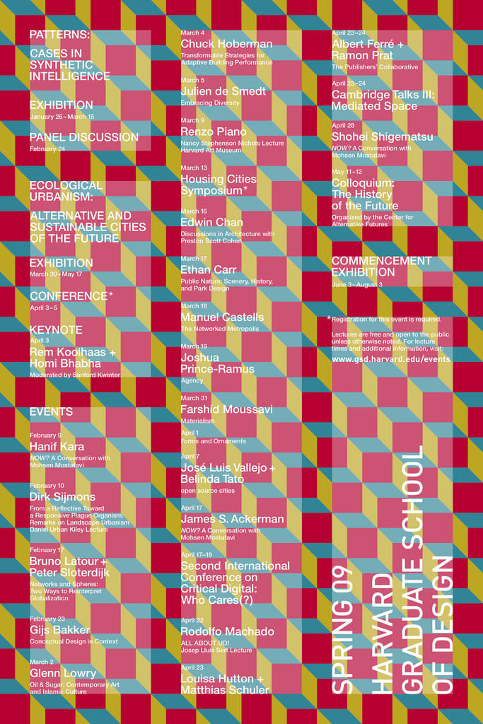 The Design Value of the Lecture Poster | News | Archinect