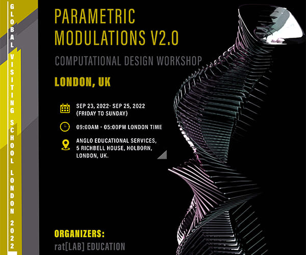Parametric Modulations LONDON - Rhino+Grasshopper3d+Maya