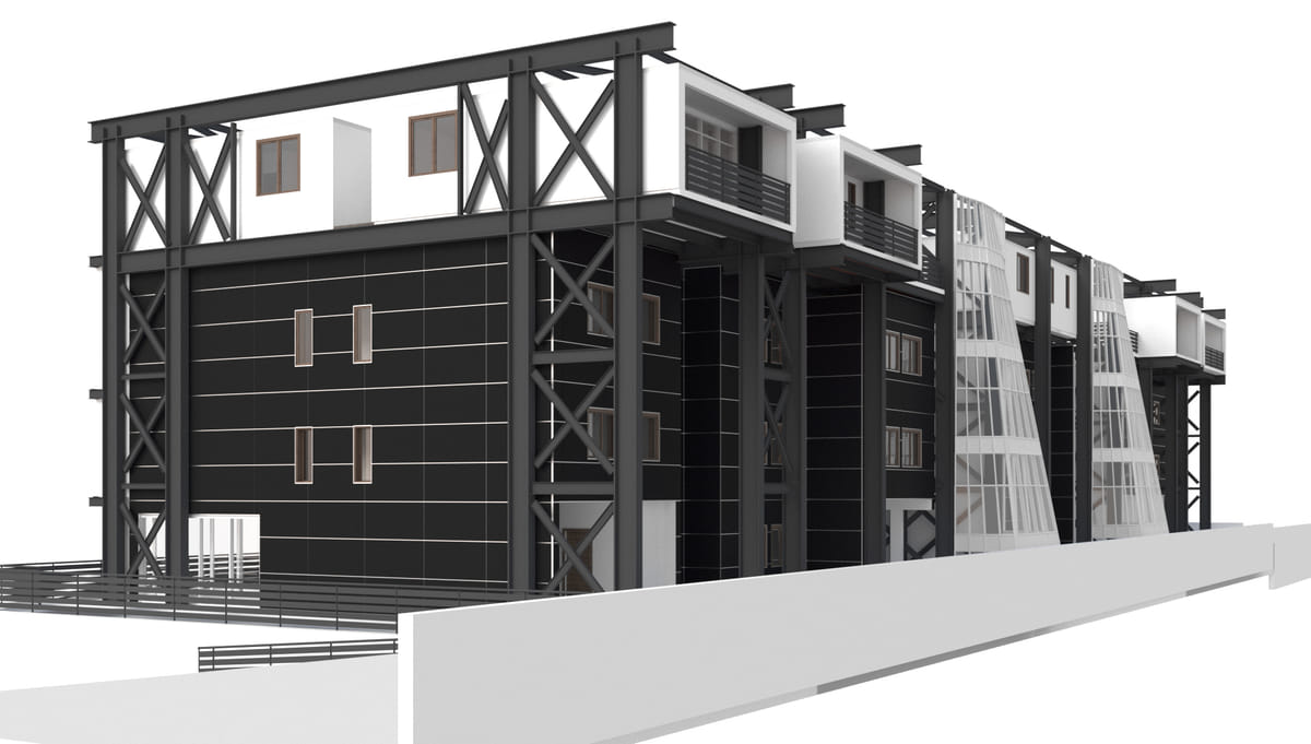 Volume increase of a social house building | Tommaso Coiro | Archinect