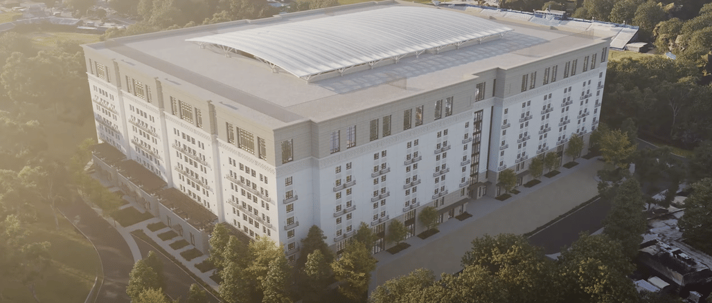 Updated Munger Hall images show two floors removed as controversial ...