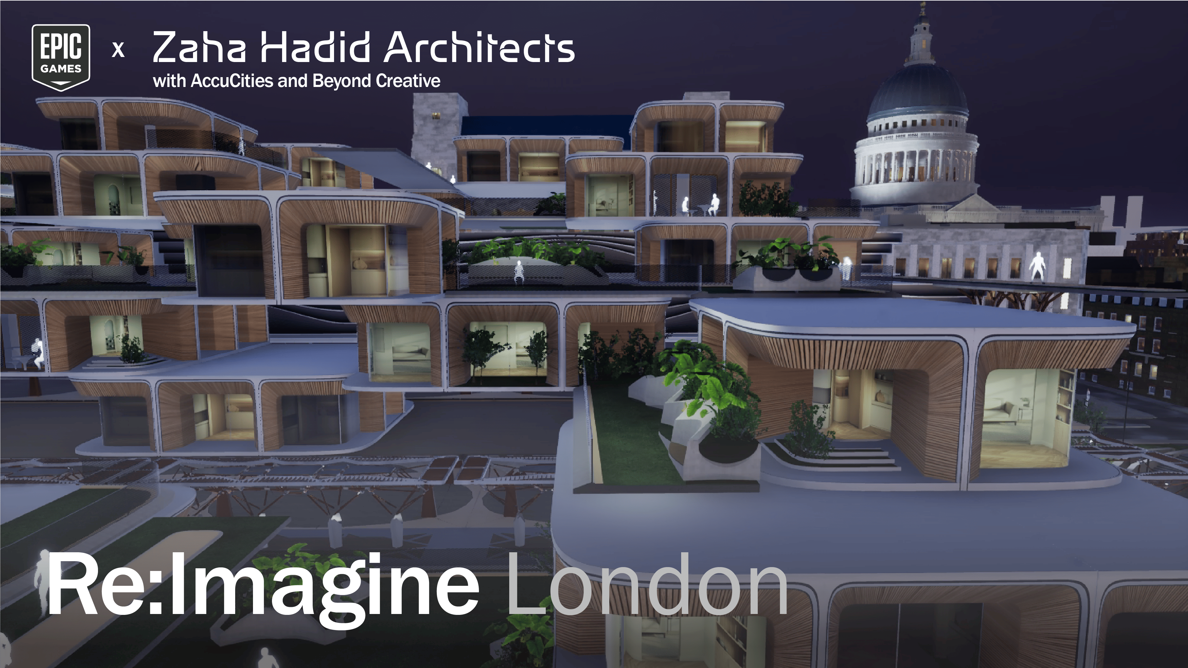 Zaha Hadid Architects create Fornite experience for London with Epic ...