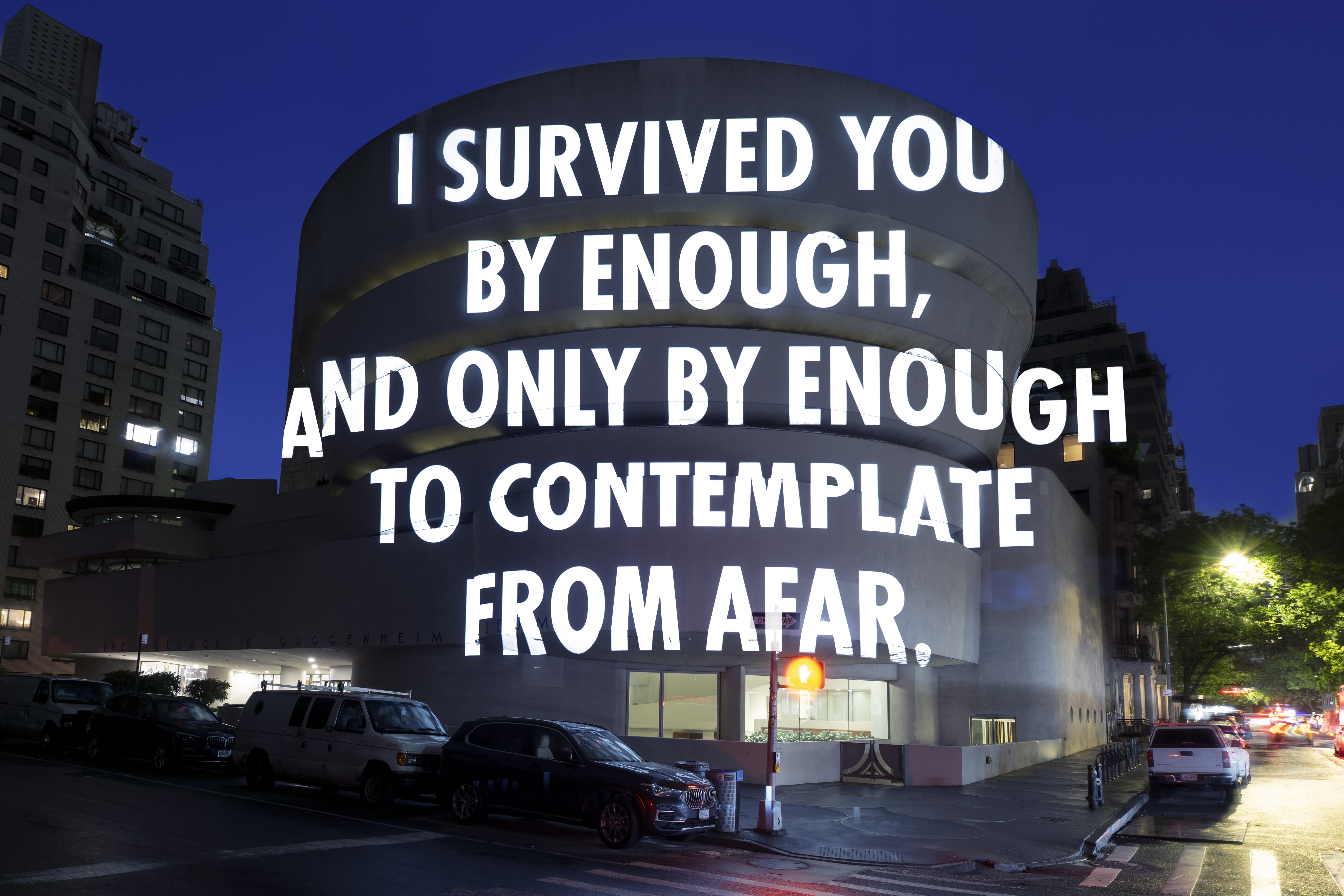 Jenny Holzer restages 1989 projection piece at the Guggenheim in New York City | News | Archinect