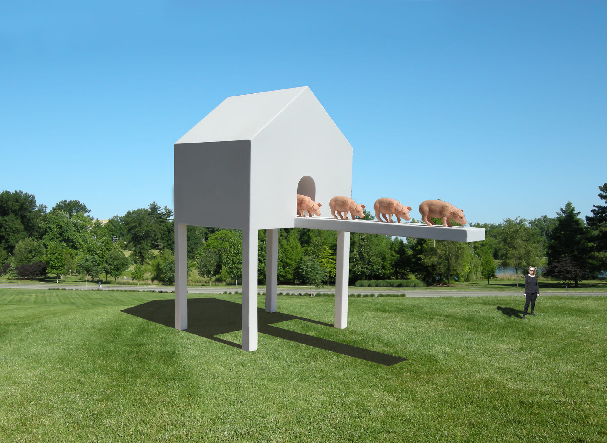 The House as a Metaphor Public Art Proposals | michael jantzen | Archinect