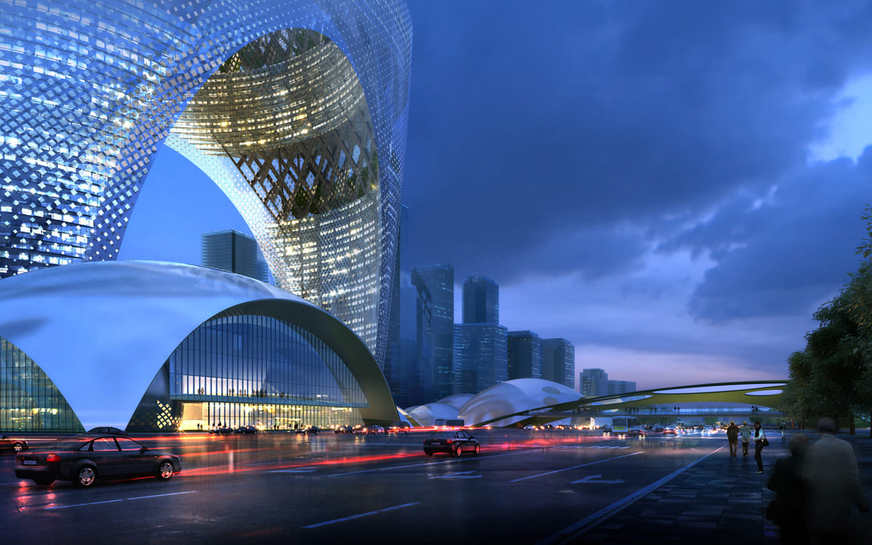 A closer look at "Superposed City", a 3rd-prize Shenzhen Bay Super City ...