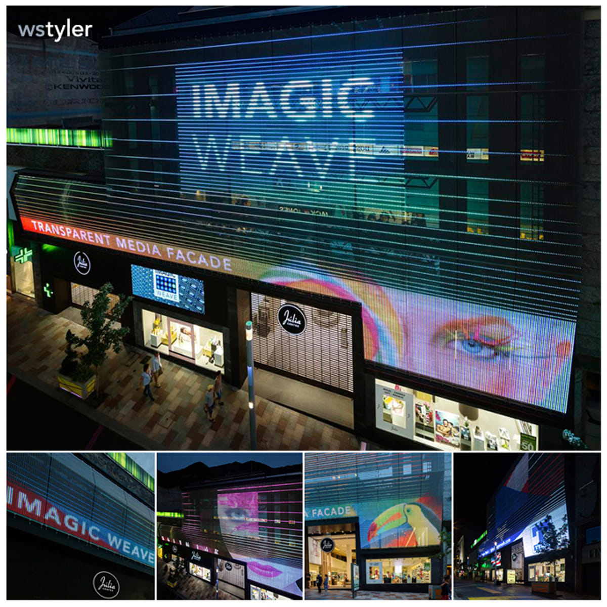 DIGITALLY ENHANCED THREE-DIMENSIONAL MEDIA FAÇADE | W.S. Tyler | Archinect