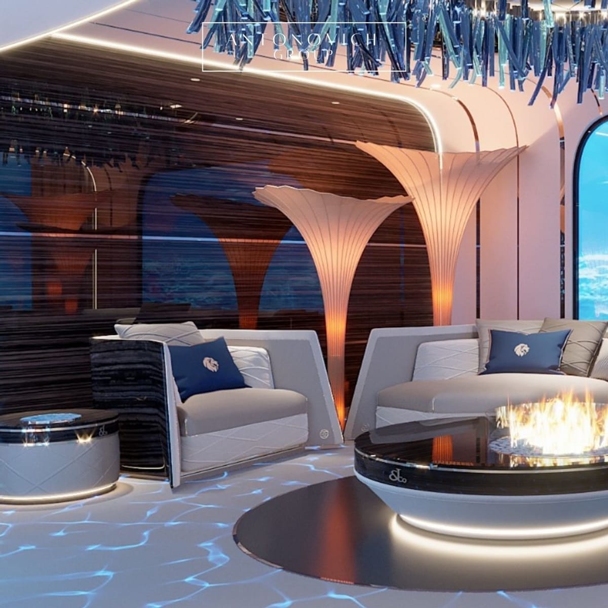 Underwater Sitting Room at World Islands Dubai | Luxury Antonovich ...