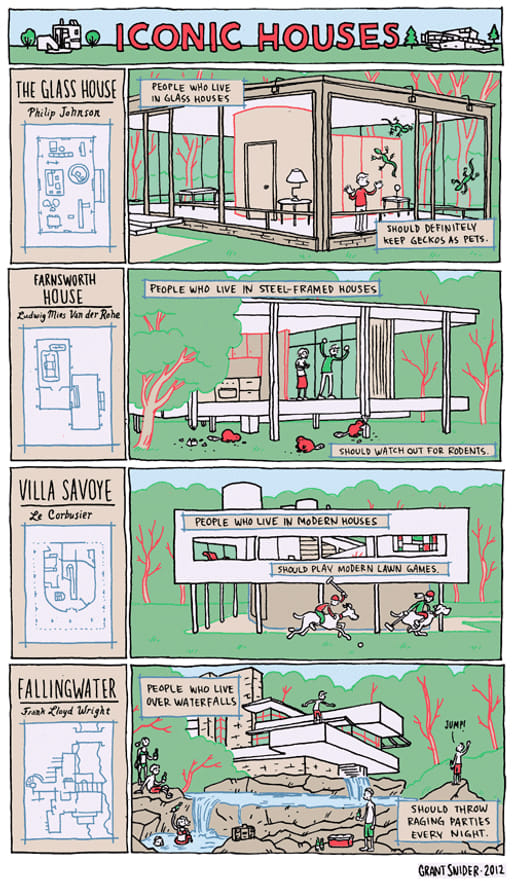 INCIDENTAL COMICS: Iconic Houses | News | Archinect