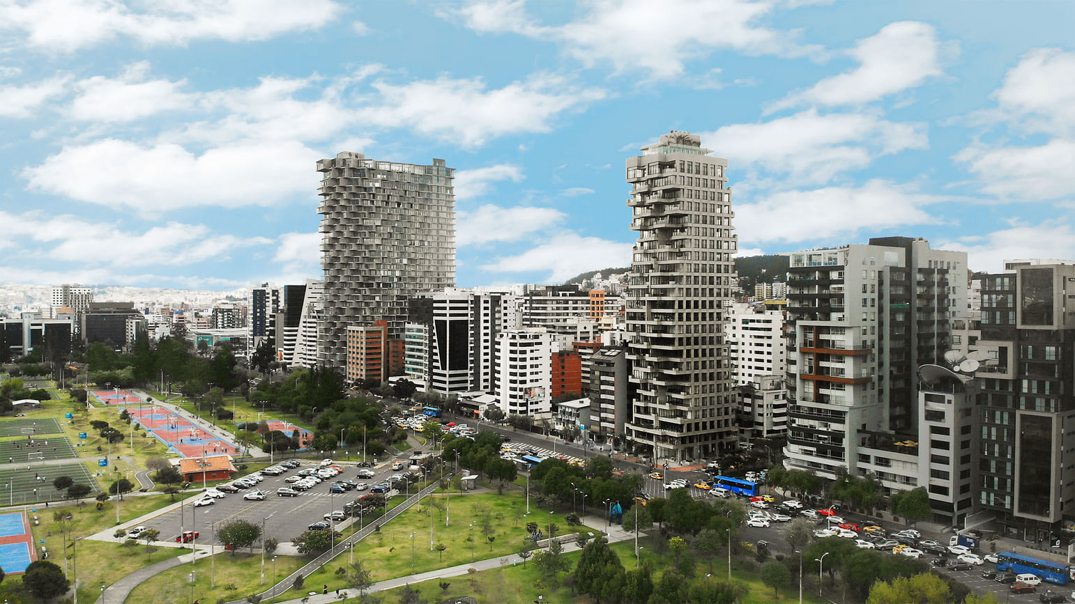 BIG and Safdie complete jagged new tower additions to Quito's skyline ...
