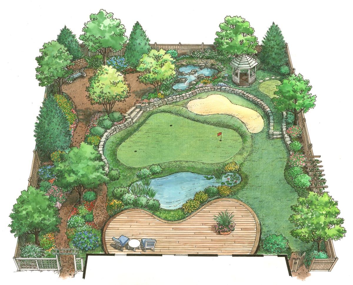 Par 3 Golf - Backyard Plans | Par 3 Design Group | Archinect