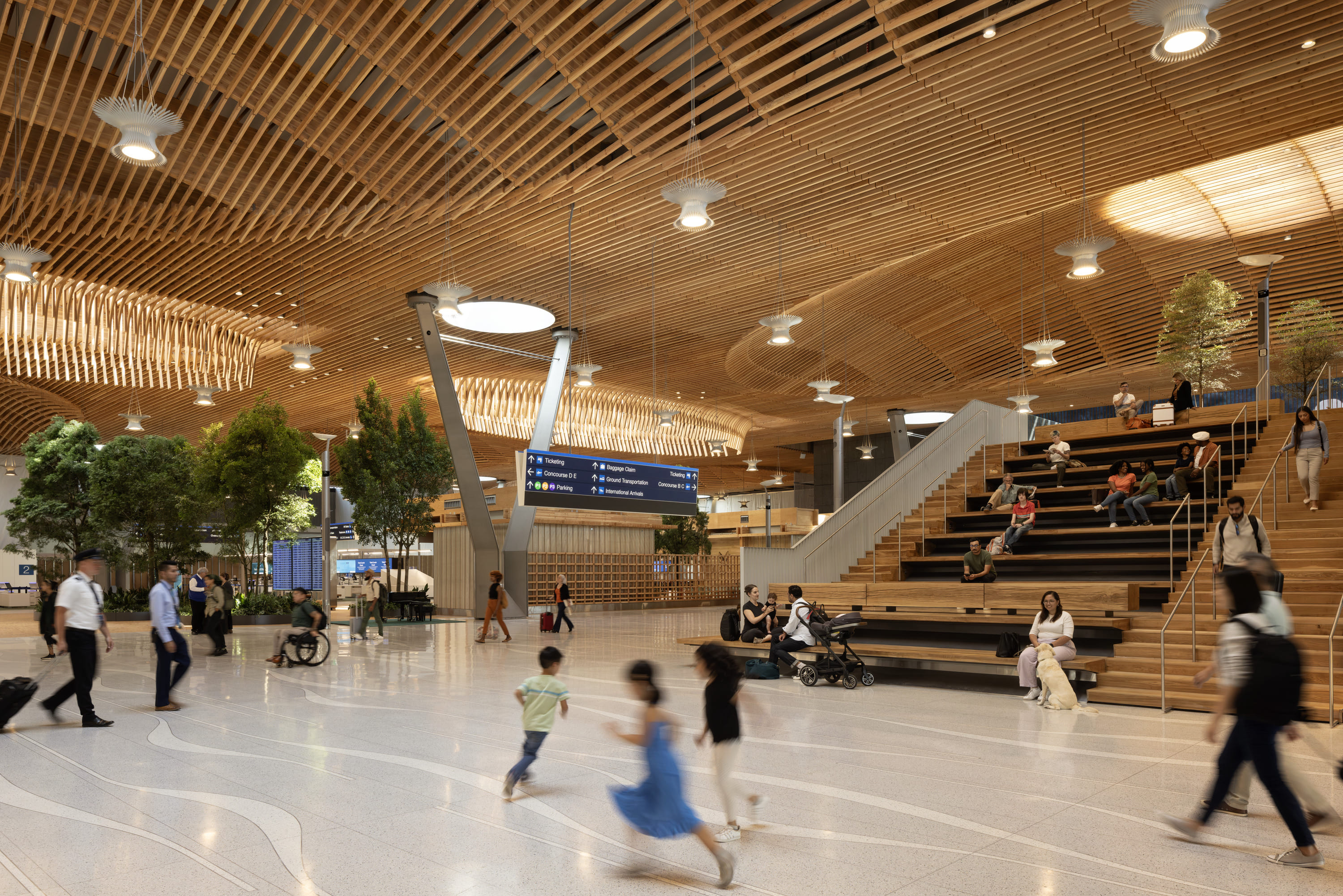 ZGF's groundbreaking mass timber airport terminal design debuts in ...
