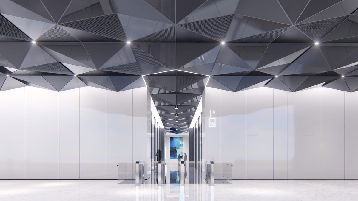 Lobby refurbishment for Shanghai International Trade Center Tower ...