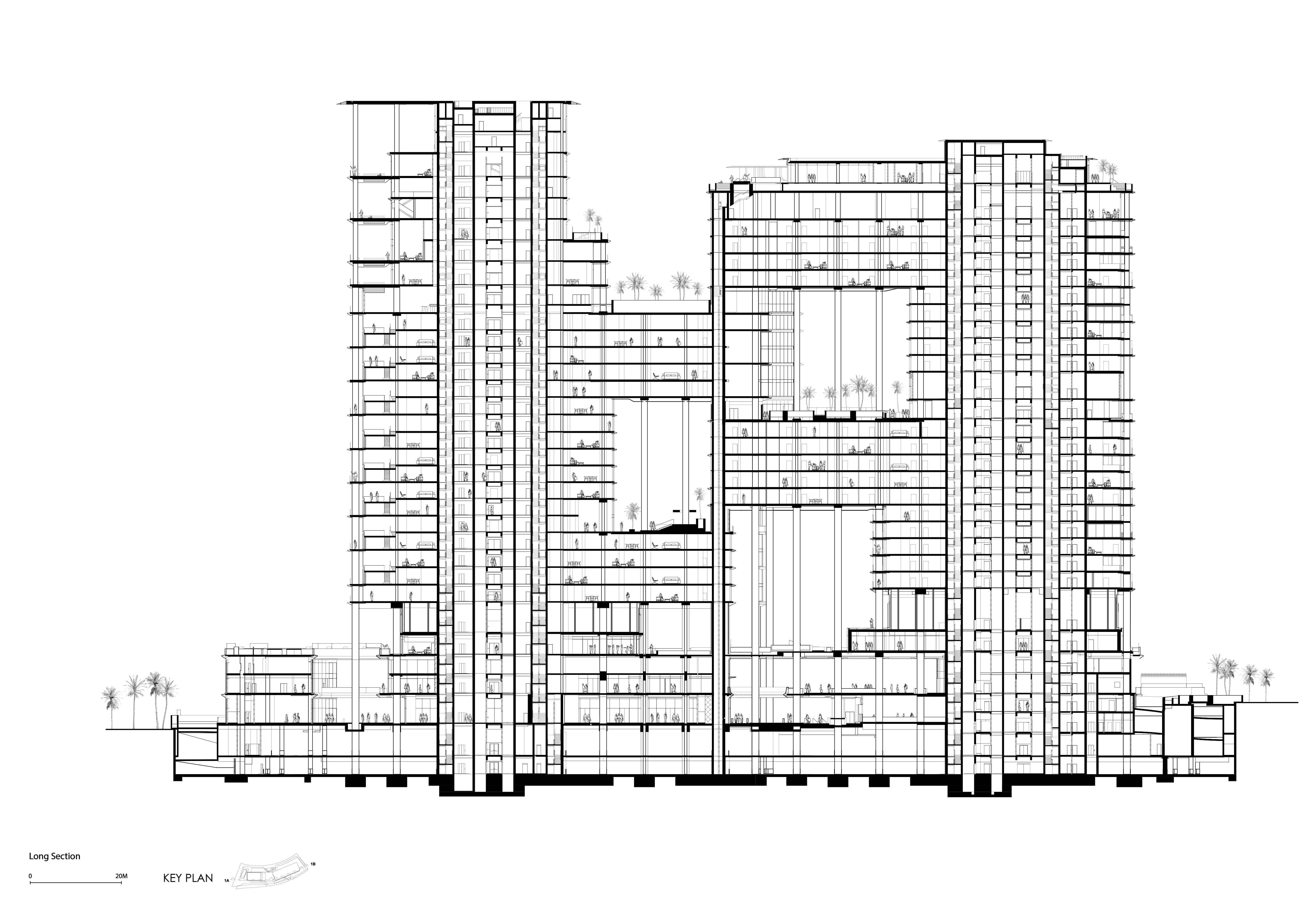 New interlocking tower blocks by Foster + Partners open in Dubai ...
