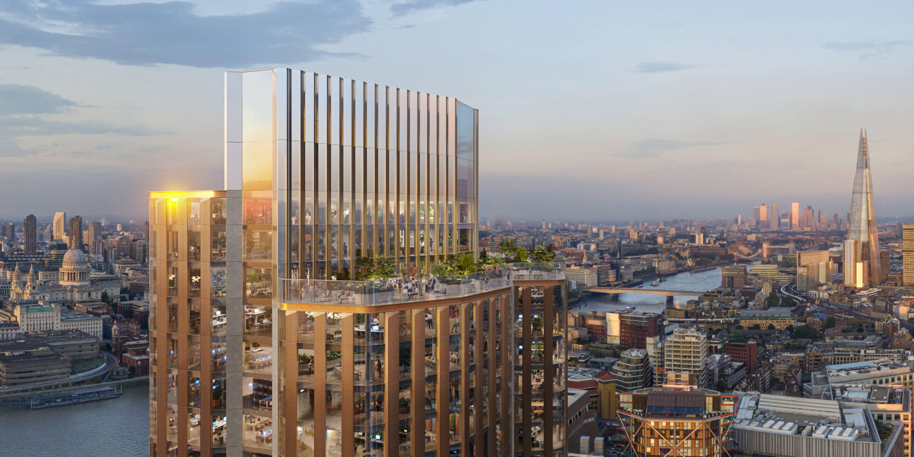 Foster + Partners updates plan for redeveloped Bankside site in London ...