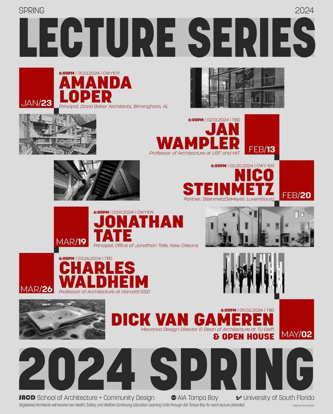 Get Lectured: University of South Florida, Spring '24 | News | Archinect