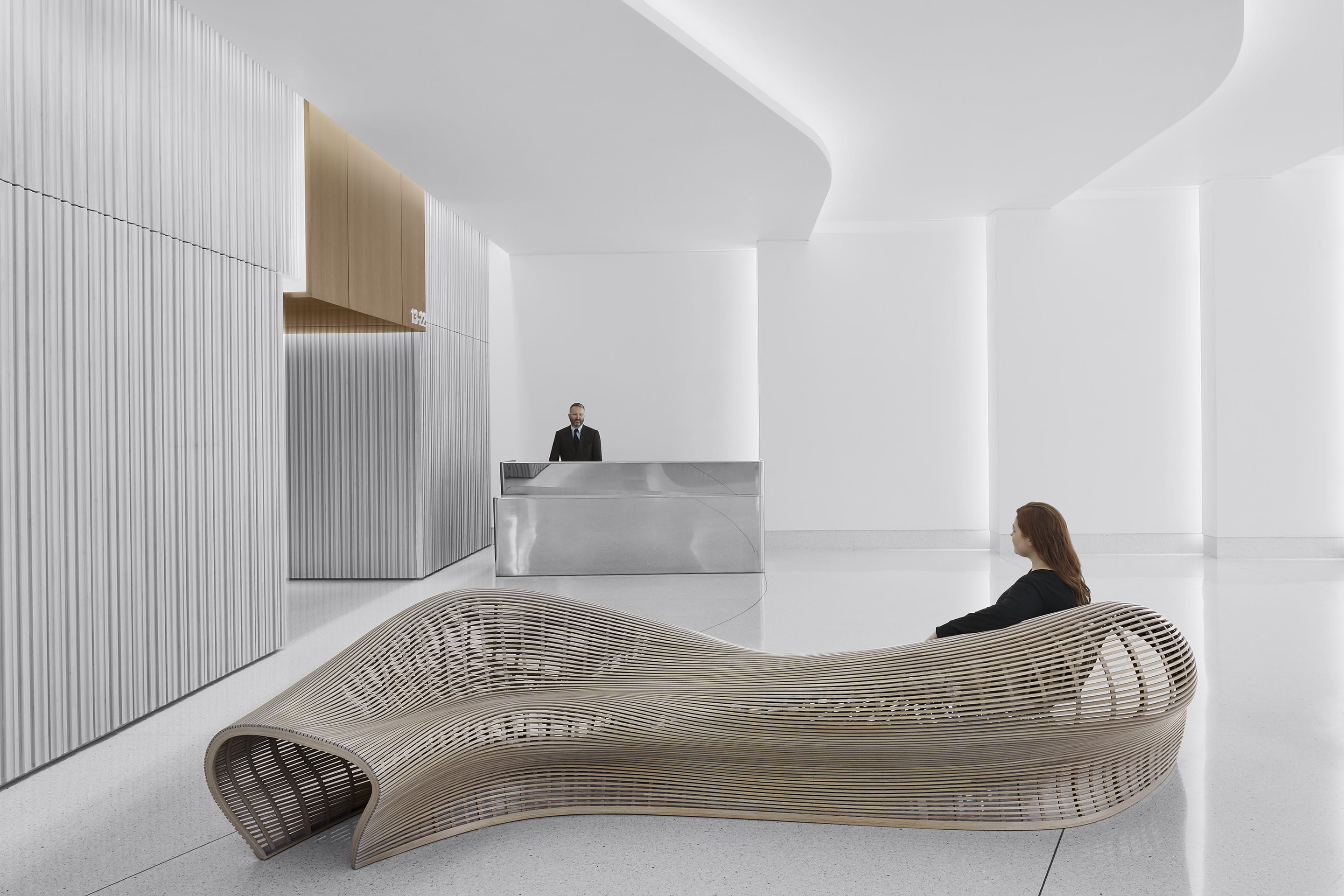 301 Howard Street Lobby | Huntsman Architectural Group | Archinect