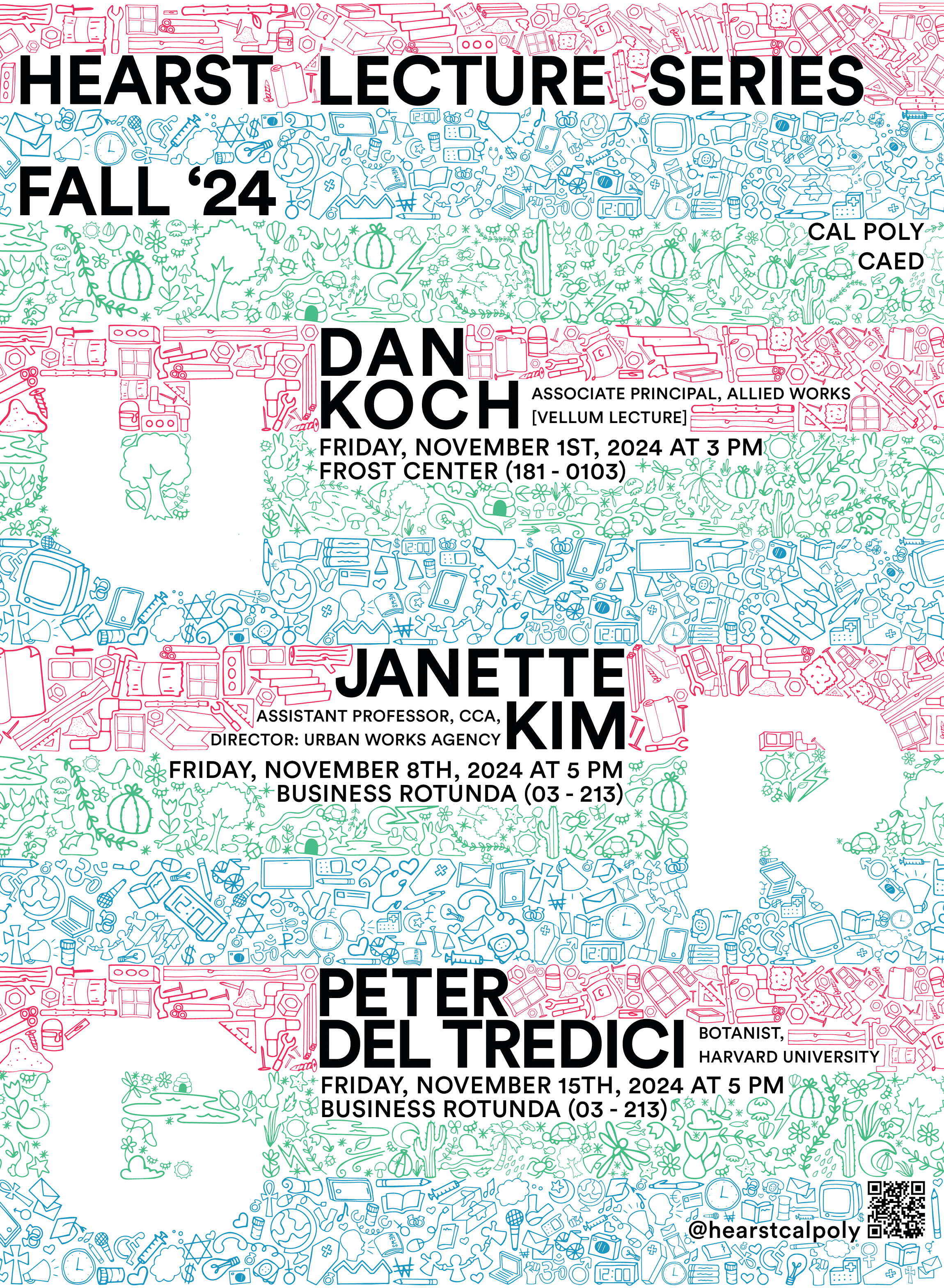 The most popular Fall '24 architecture school lecture poster designs ...