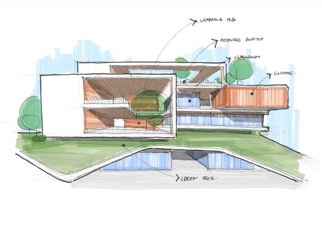 10 Design reveals “grassland village” future school design at the heart ...