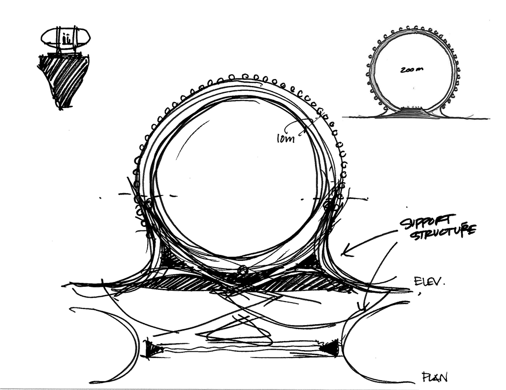 UNStudio designs world’s highest-standing spokeless Ferris wheel in Seoul | News | Archinect