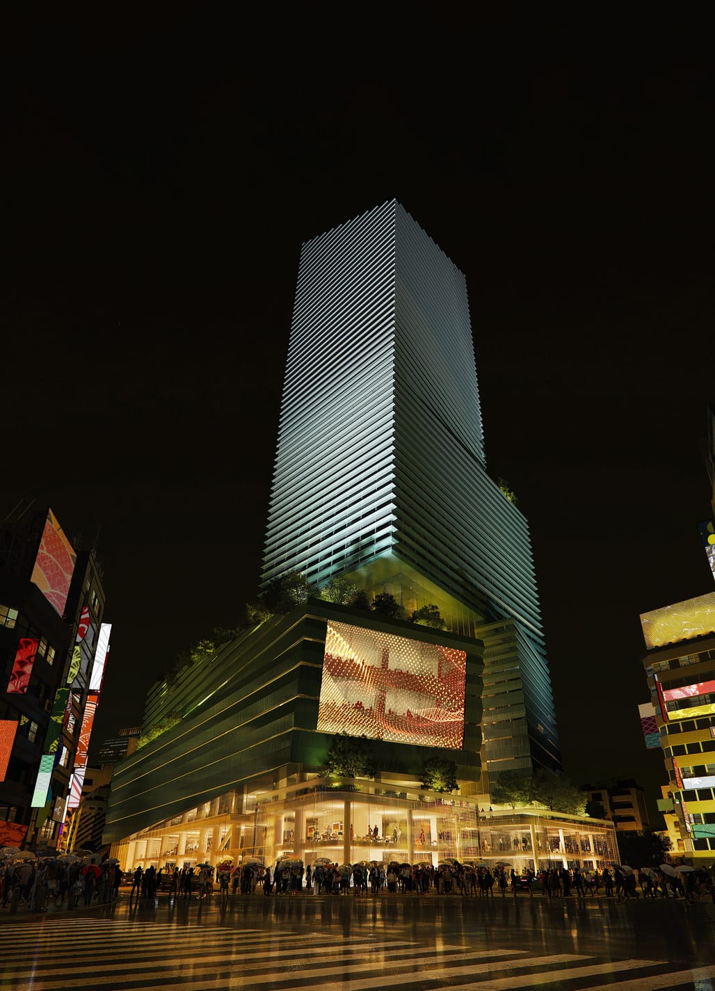 Snøhetta unveils design for massive Shibuya Upper West Project in Tokyo ...