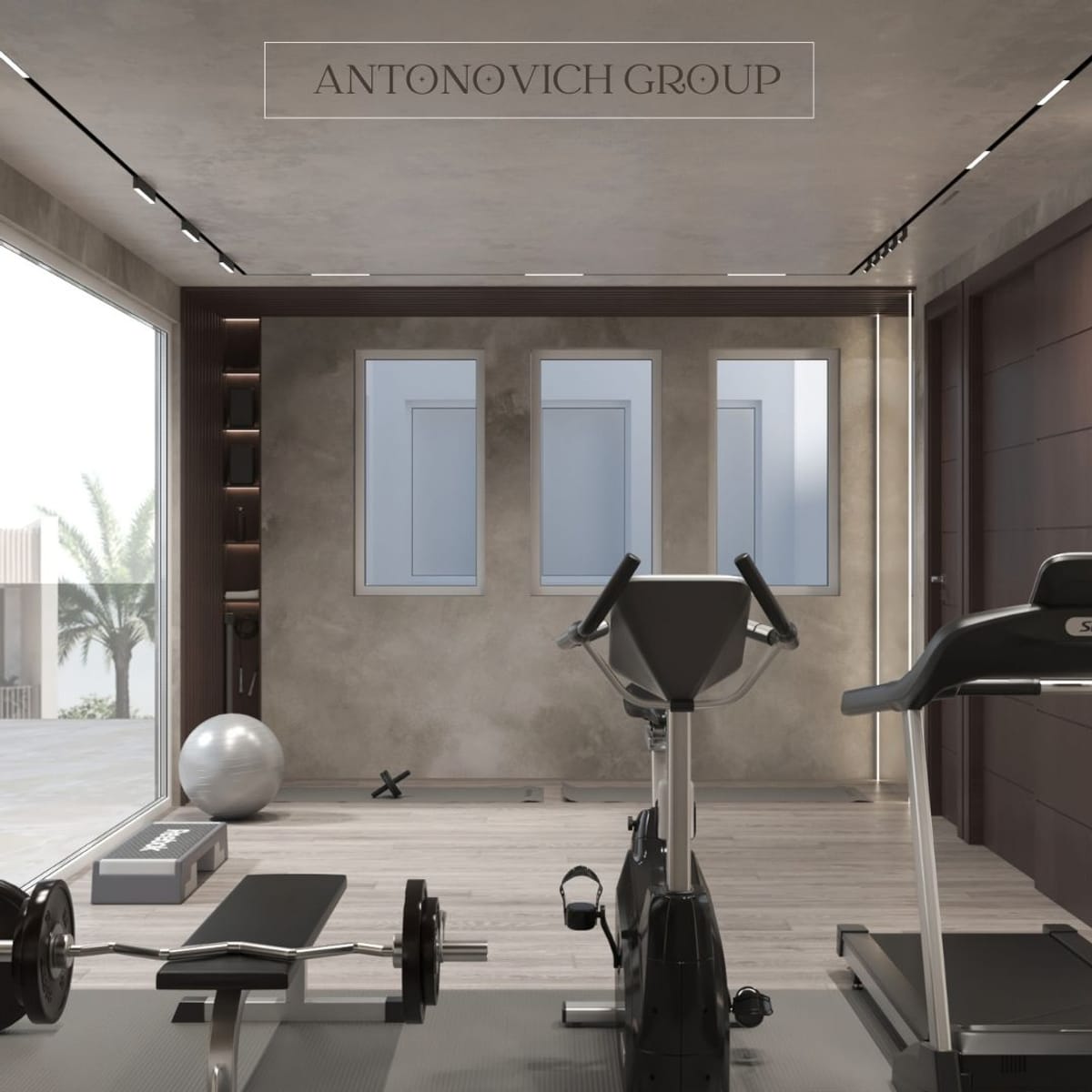 Aesthetic Gym Interior Design Solution | Luxury Antonovich Design ...