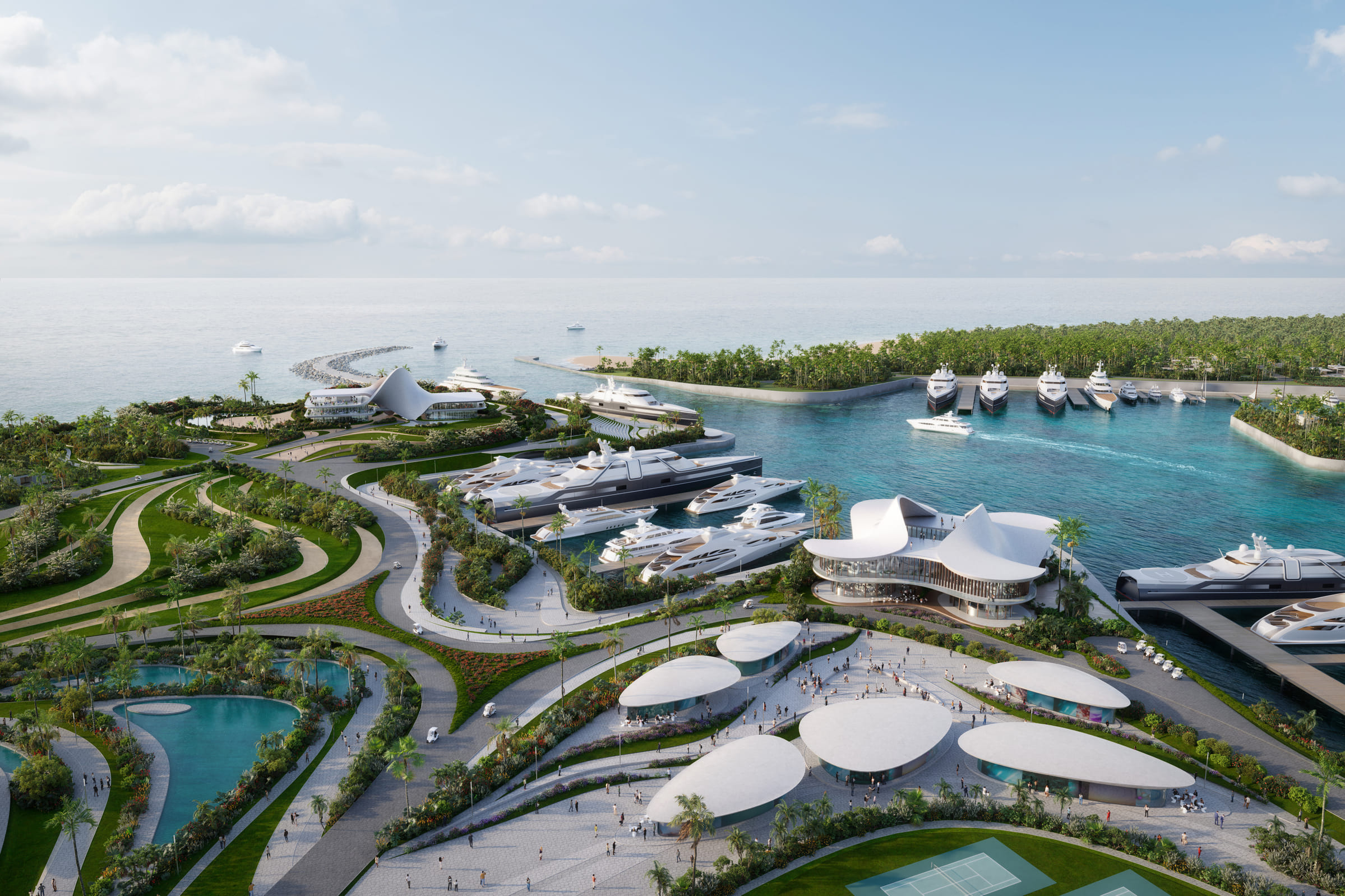 Zaha Hadid Architects designs superyacht marina and casino development ...
