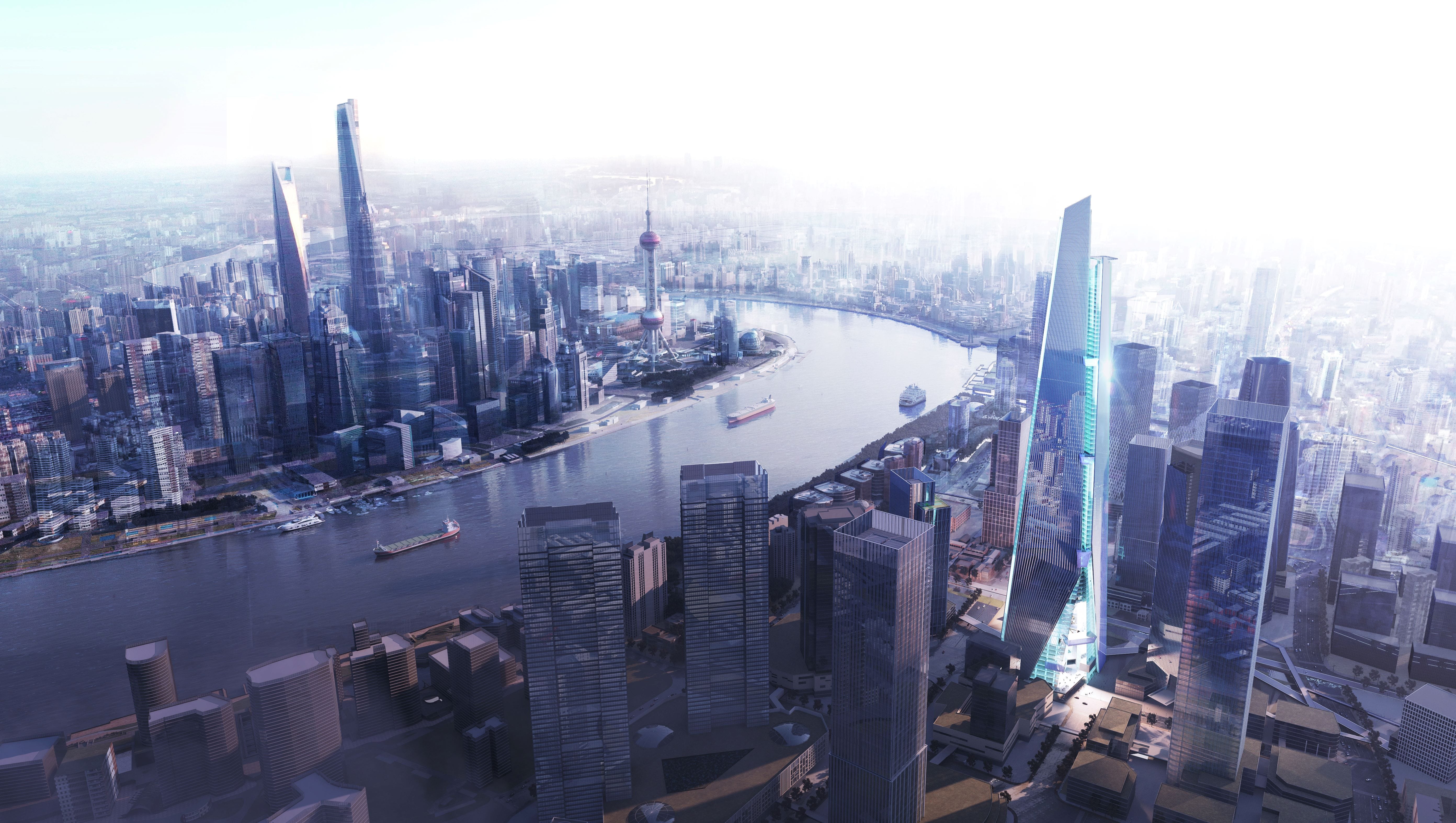 Shanghai 480m tower international competition Proposal “URBAN VOID ...