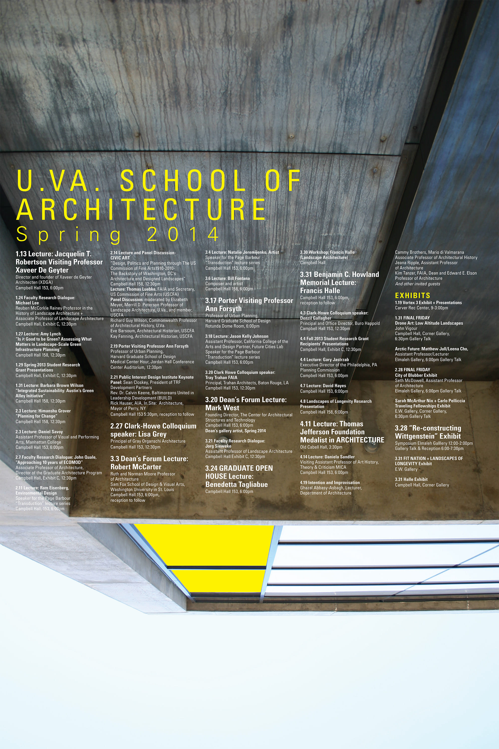 Get Lectured: University of Virginia, Spring '14 | News | Archinect