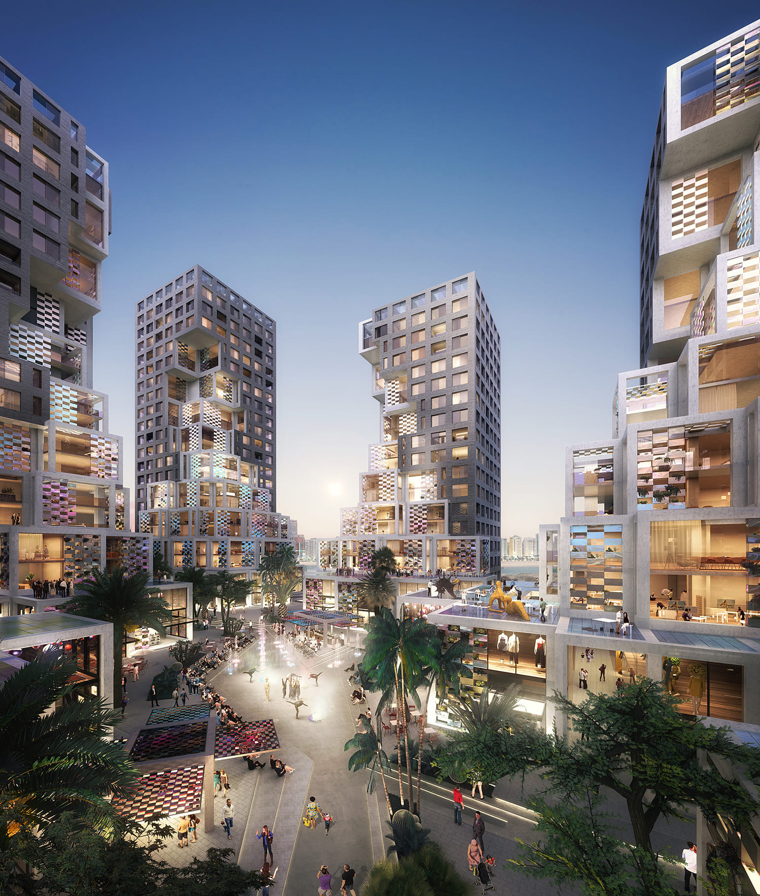 MVRDV reveals “Pixel” mixed-use scheme for their first UAE project ...