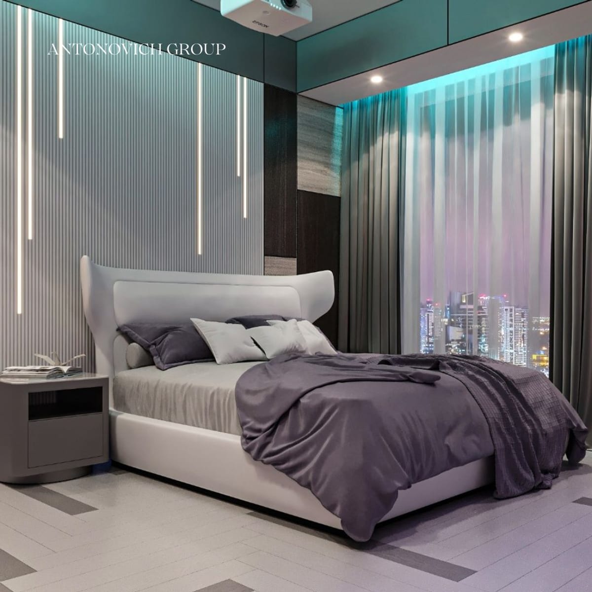 Futuristic Bedroom Interior Design Solution | Luxury Antonovich Design | Archinect