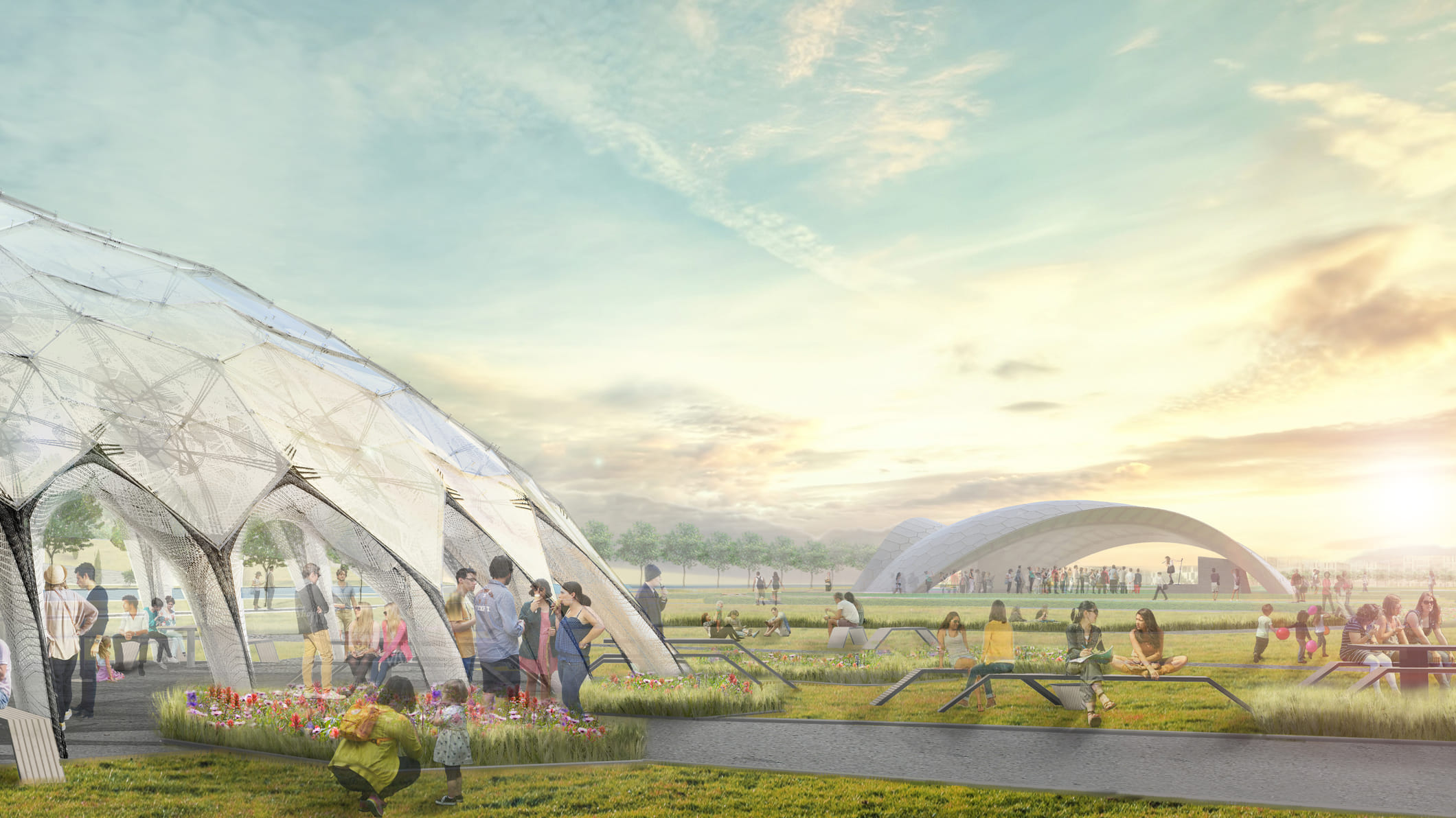 Biologically inspired pavilion designs explore lightweight construction ...