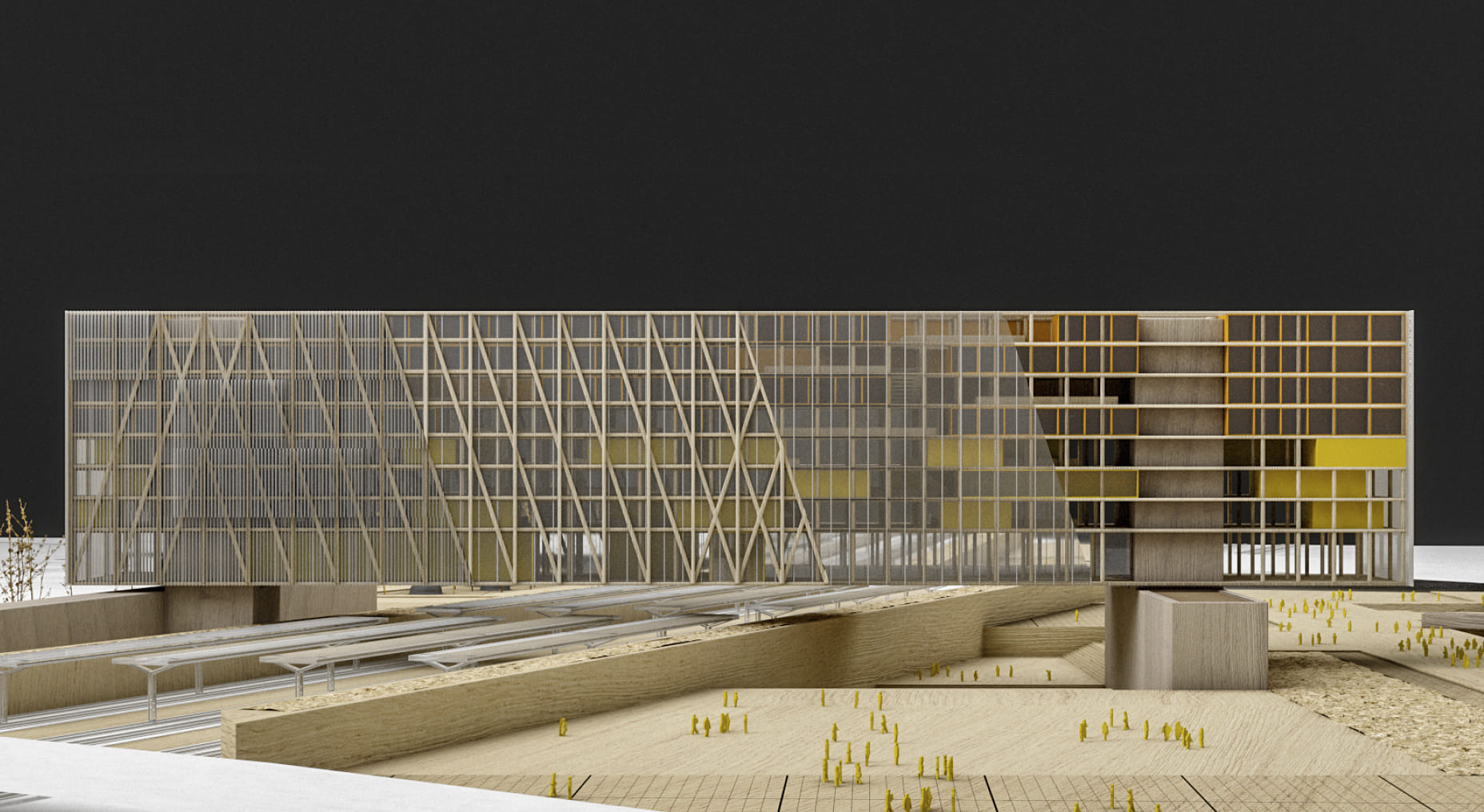 Menhir — Honorable mention at the Xi'an Train Station Competition