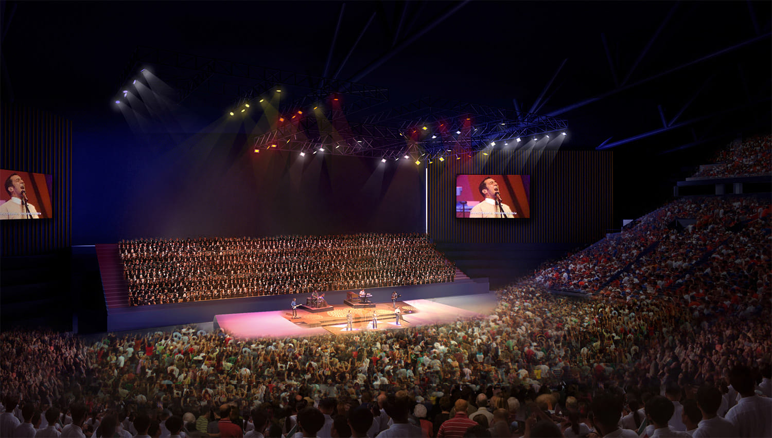 The "world's largest indoor arena" by Populous officially opens in ...
