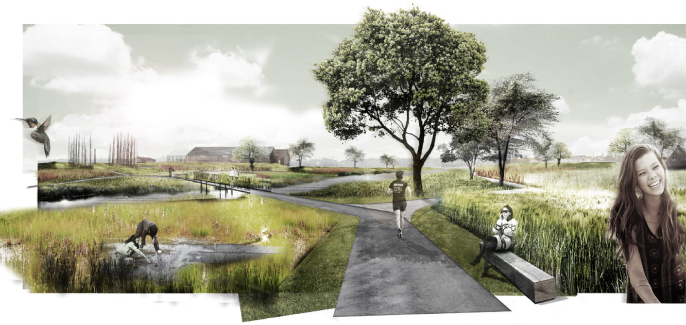 DELVA Landscape Architects and plusofficearchitects designs Vlaspark ...