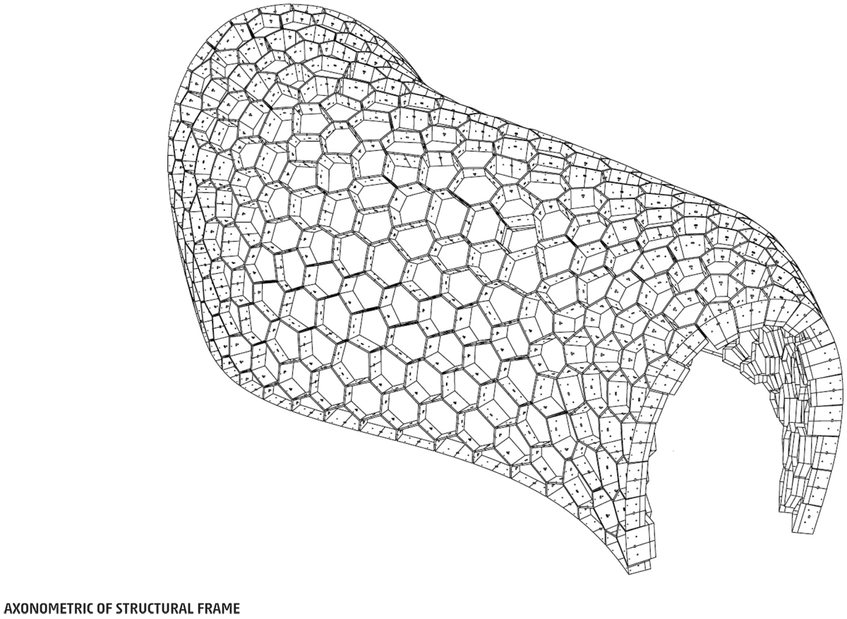 Student Works: Cellular Tessellation pavilion lights the way in Sydney ...