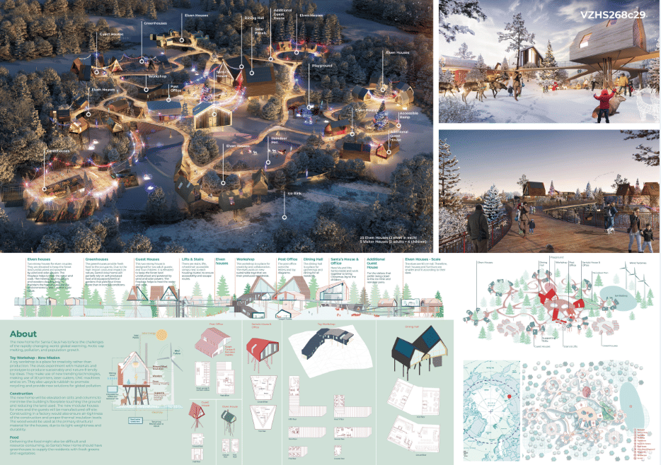 Santa Claus gets a residential upgrade in the House of Santa design ...