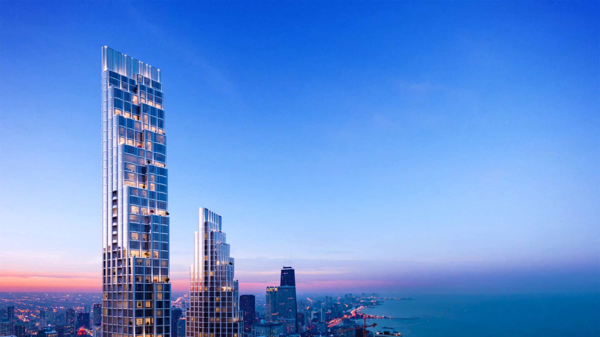 New two-tower development at Chicago Spire site could dominate the city ...
