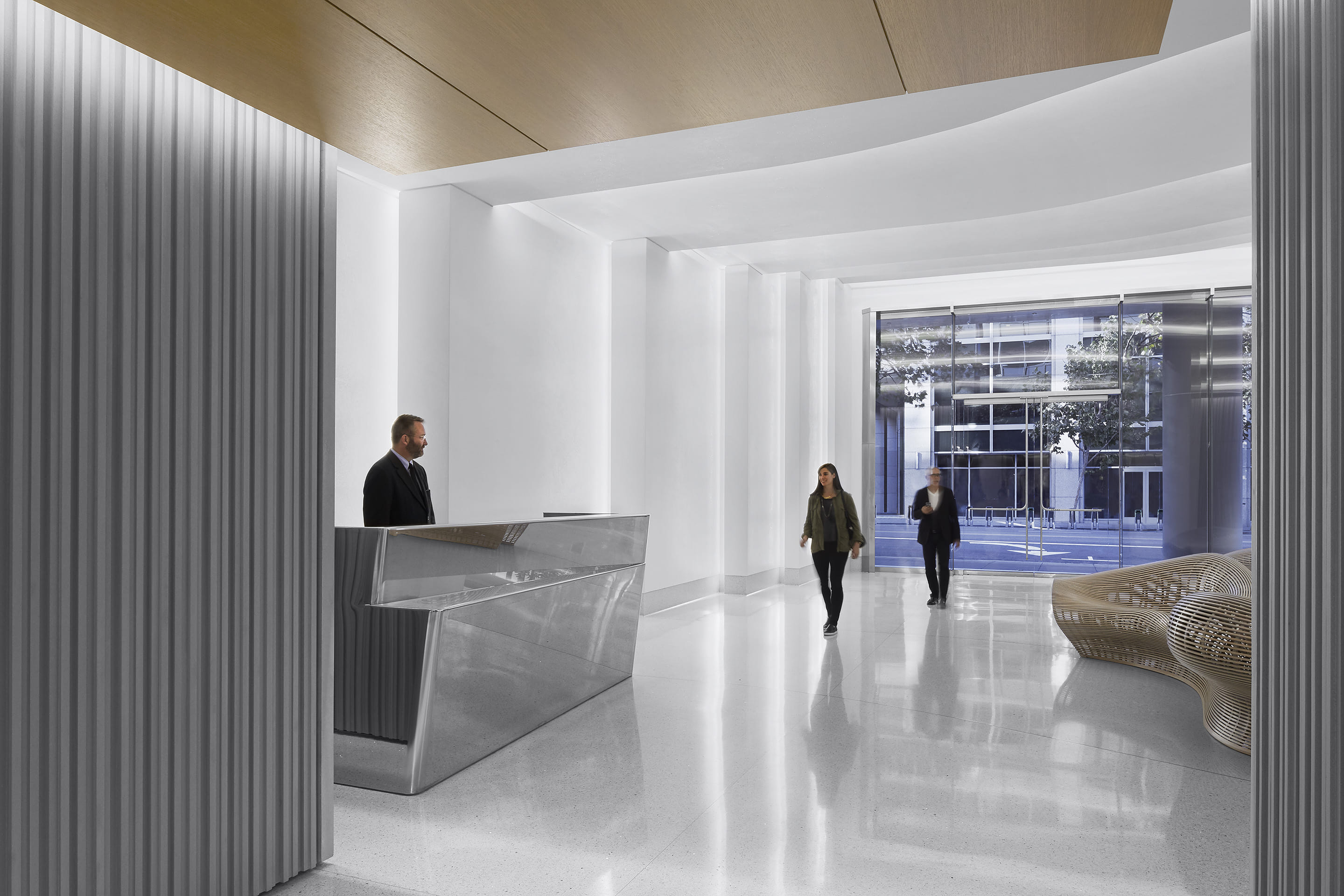 301 Howard Street Lobby | Huntsman Architectural Group | Archinect