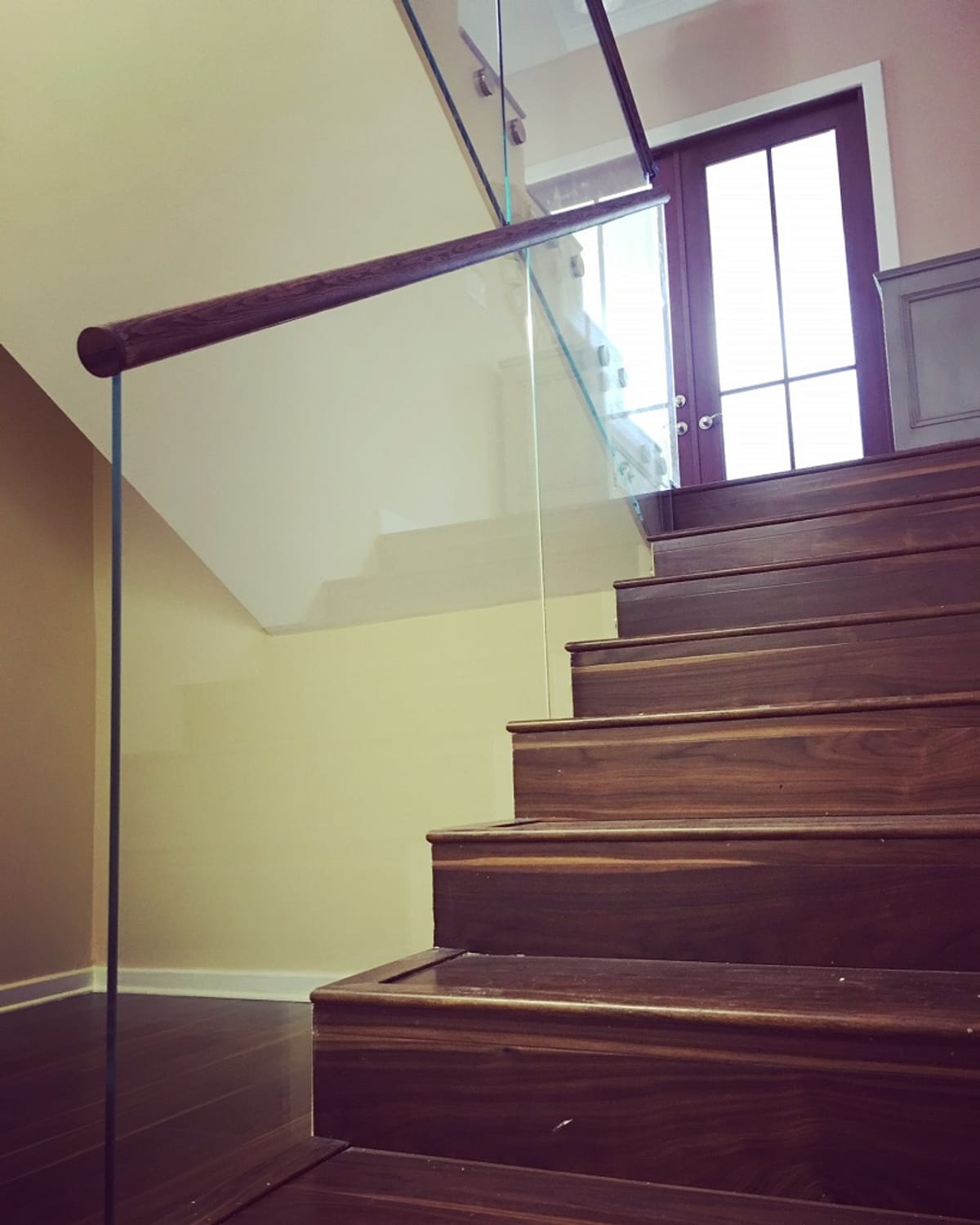 Glass Railings + Second Floor Guardrail | Bella Stairs, LLC | Archinect