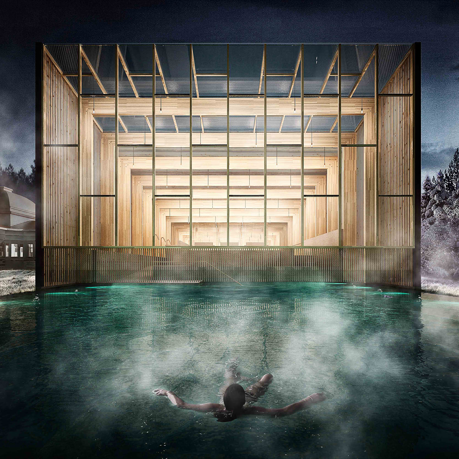 A closer look at the 1st-place entry of Rebirth of the Bath House in ...