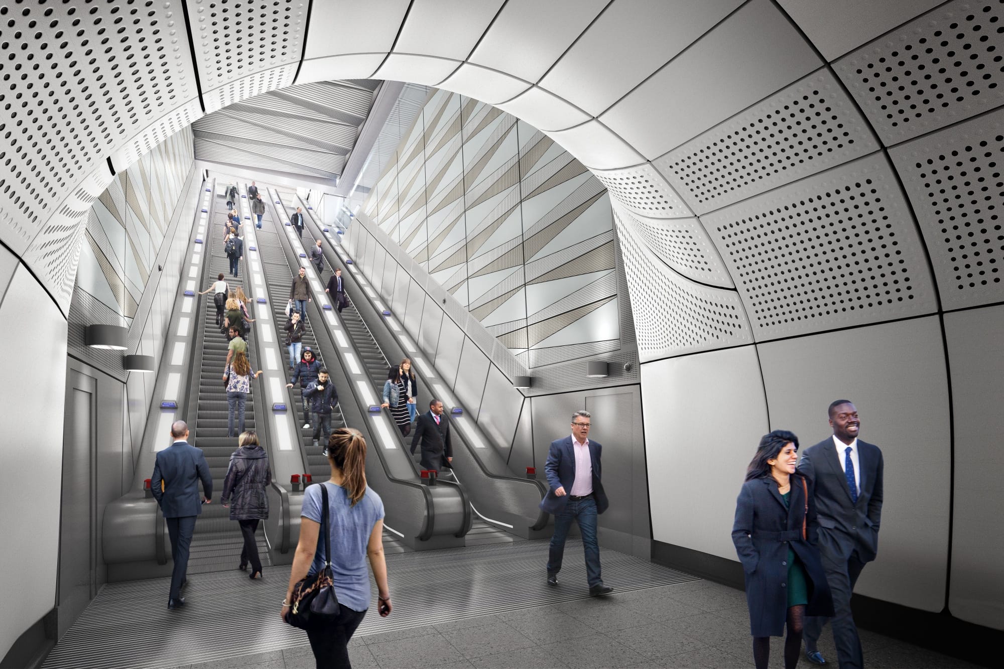 Crossrail unveils images of new Elizabeth line stations | News | Archinect