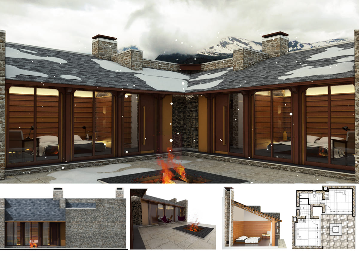 mountain hut design competition | Anish Shakya | Archinect