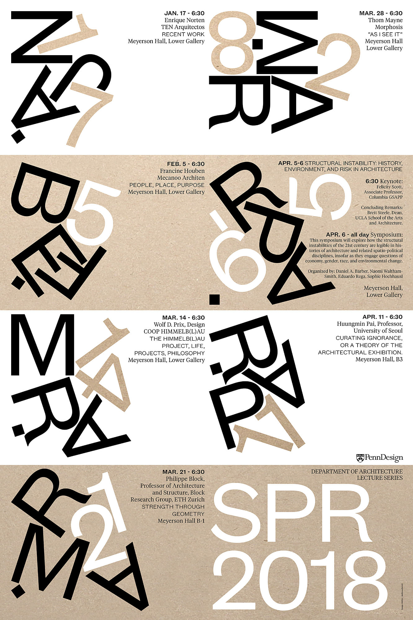 Get Lectured: PennDesign, Spring '18 | News | Archinect