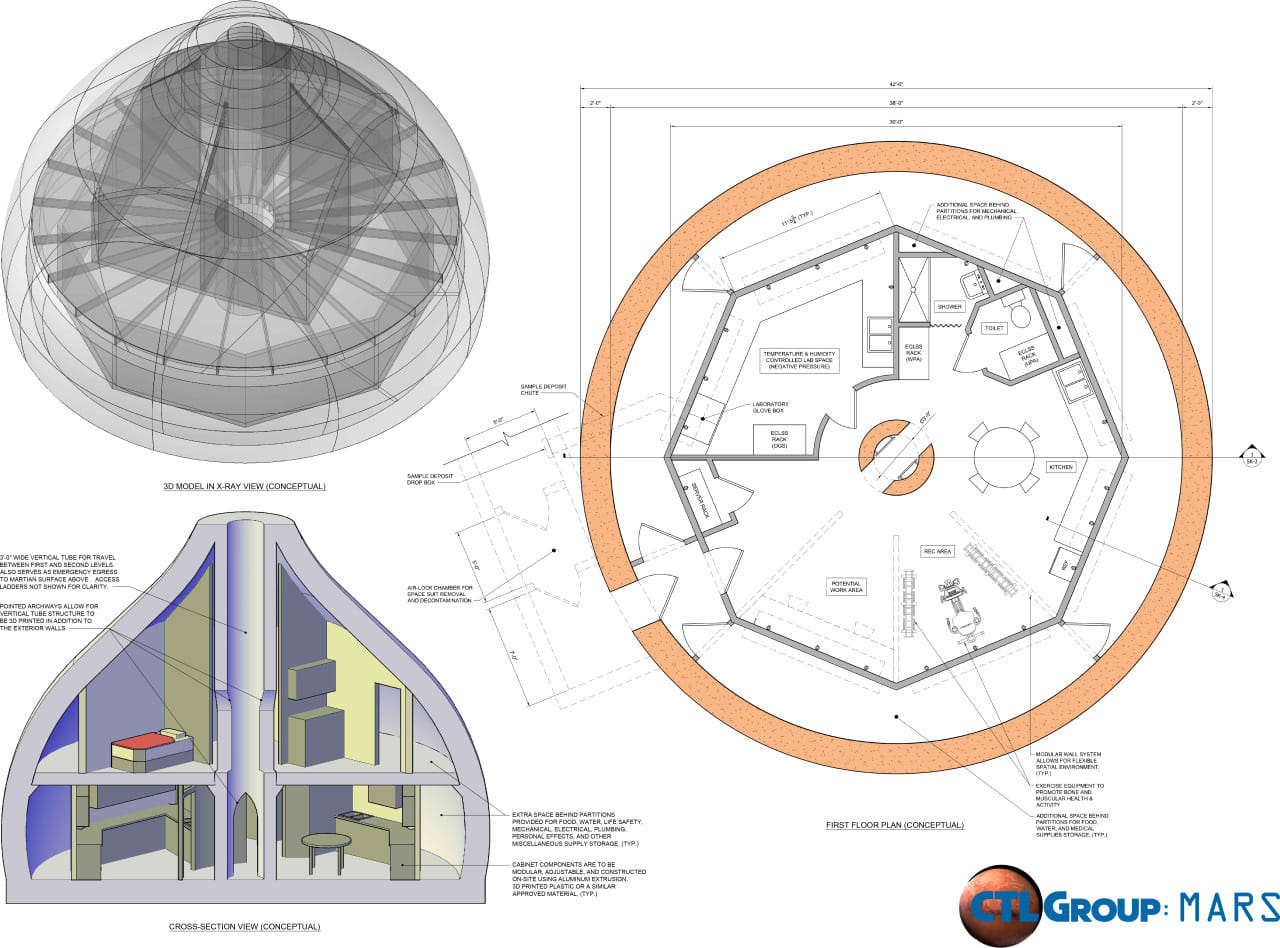 Results of NASA's 3D Printed Habitat Challenge for space exploration