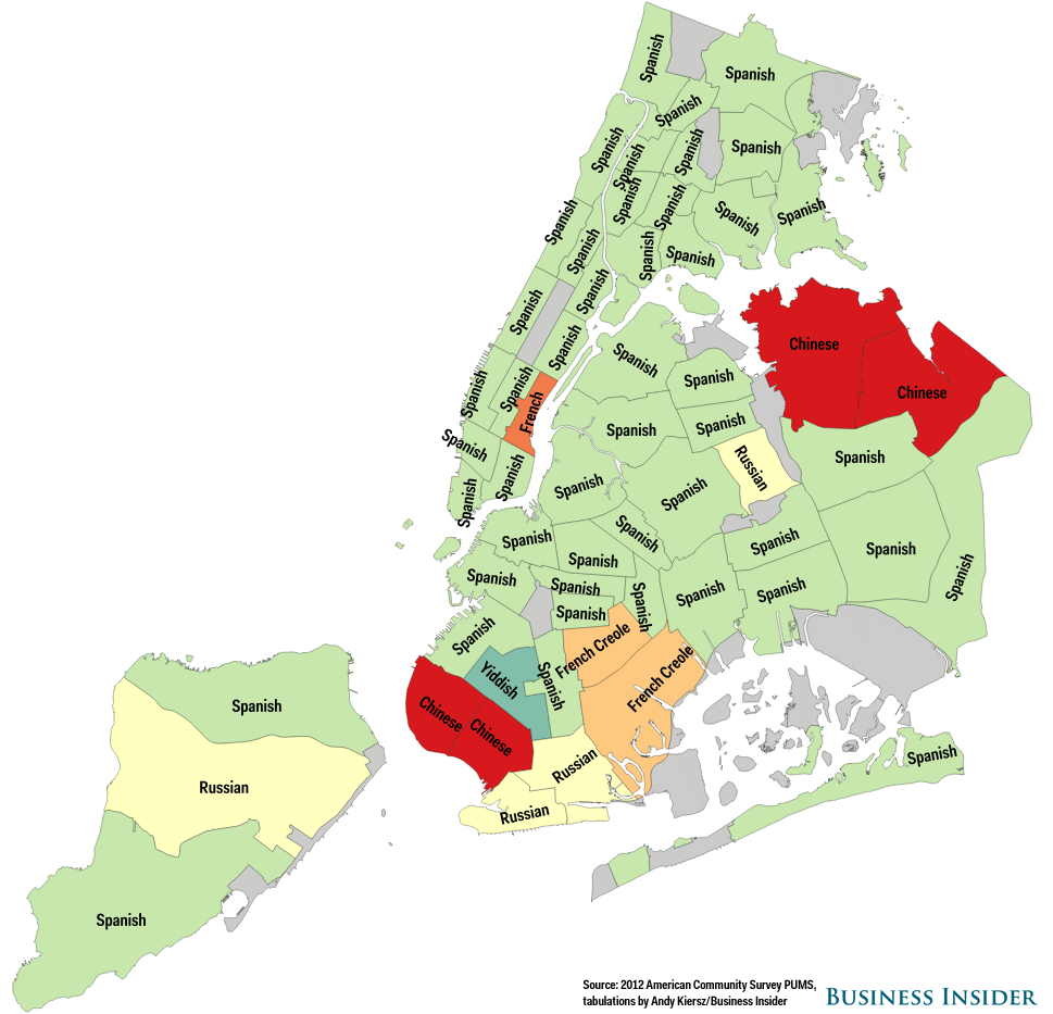 Mapping New York Languages | News | Archinect