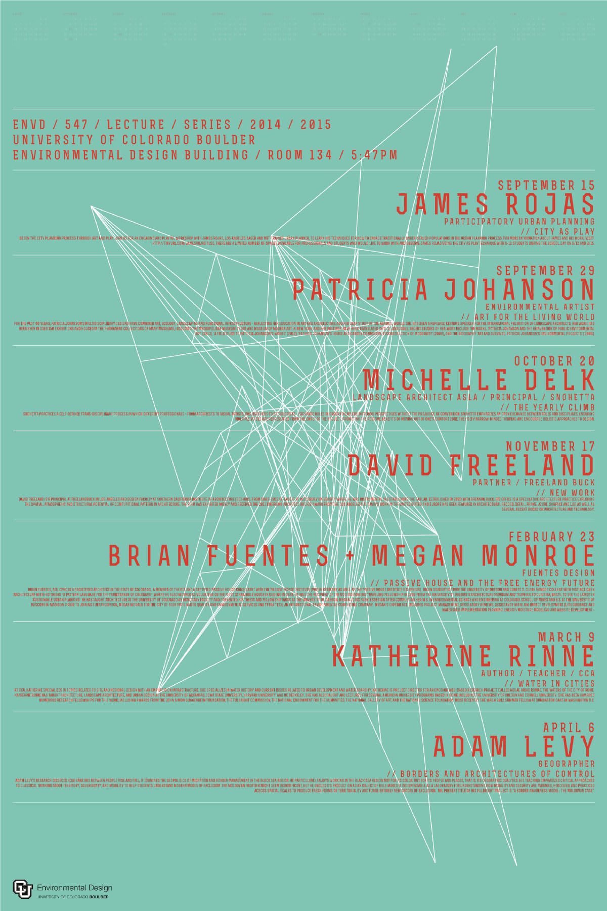 Get Lectured: University of Colorado - Boulder, 2014-15 | News | Archinect
