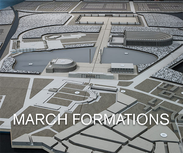 MARCH FORMATIONS. The Nazi Party Rally Grounds in Nuremberg