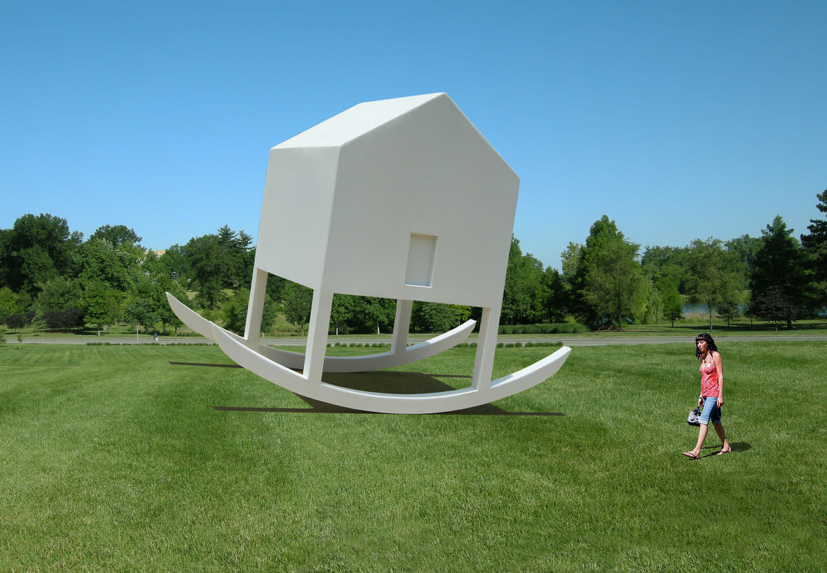 The House as a Metaphor Public Art Proposals | michael jantzen | Archinect
