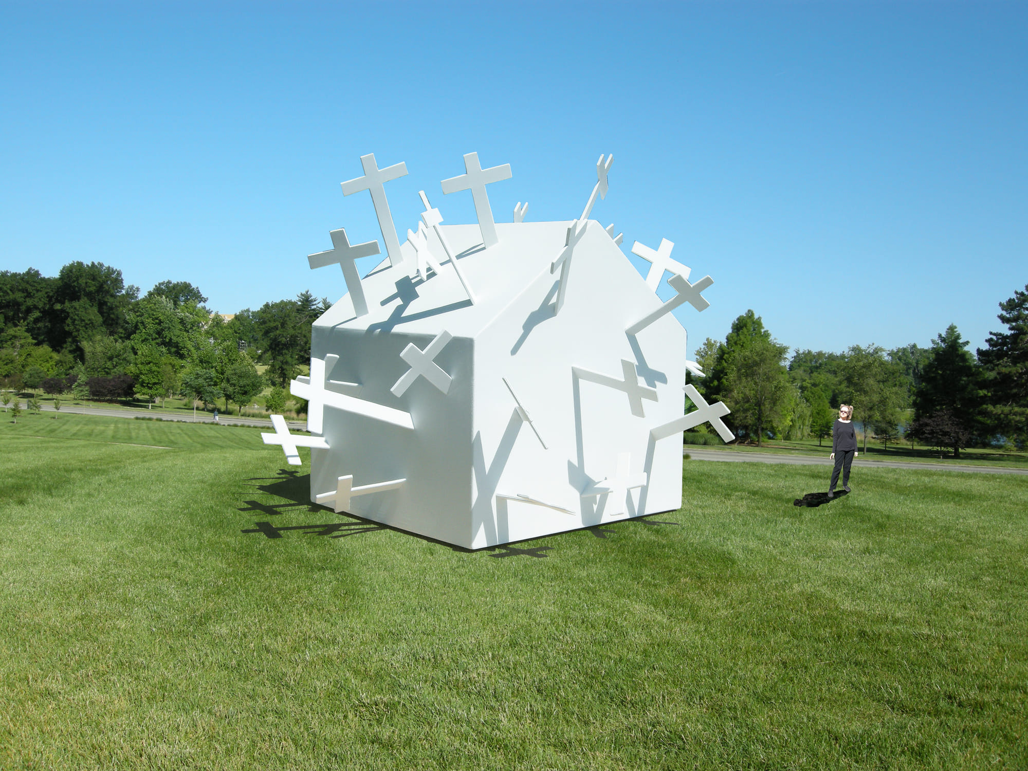 The House as a Metaphor Public Art Proposals | michael jantzen | Archinect