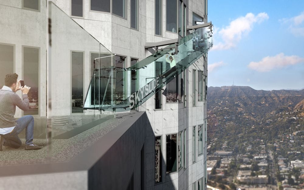 The West Coast's tallest tower is getting a glass-bottomed slide on its ...